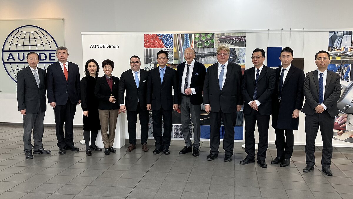 DIE AUNDE GROUP EMPFÄNGT DAS HANDELSMINISTERIUM DER PROVINZ JIANGSU IN ...